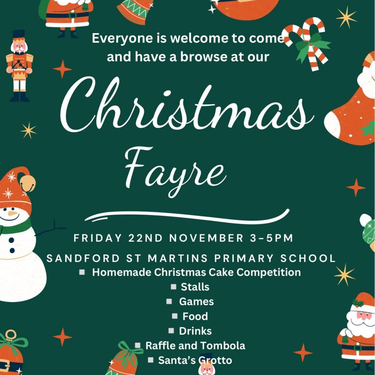 Sandford St Martin's Primary School - Christmas Fayre